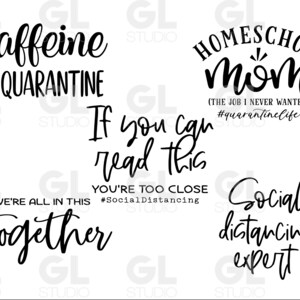 Quarantine SVG Bundle, Quarantine Svg, Quarantine Bundle, Homeschool ...