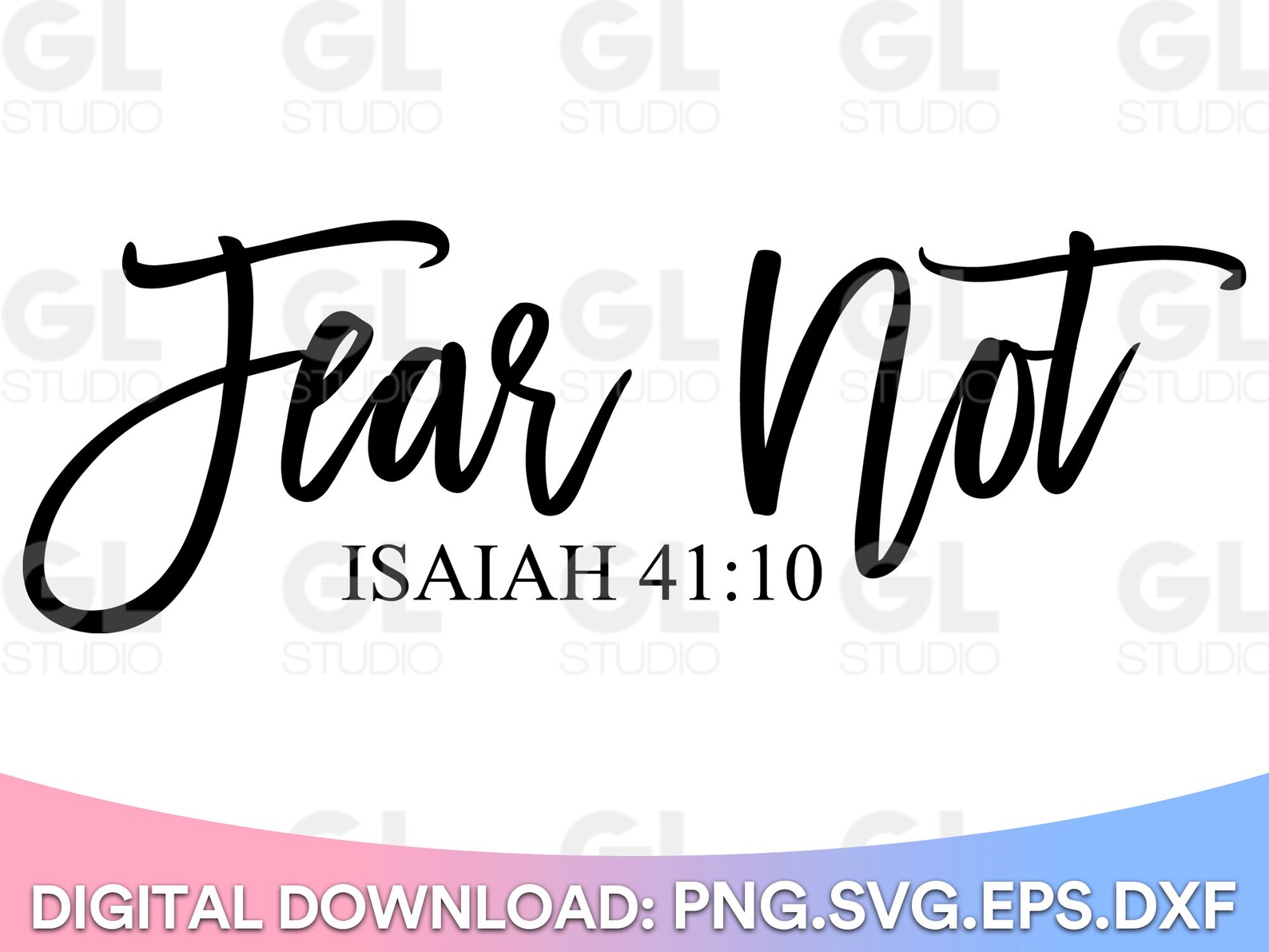 Fear Not Svg Faith Over Fear SVG Faith Svg Dxf Spiritual | Etsy