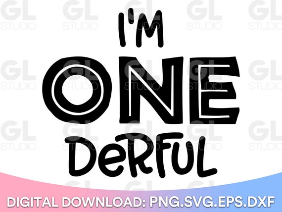I'm One Derful Svg Mr.one Derful Svg One Derful SVG - Etsy