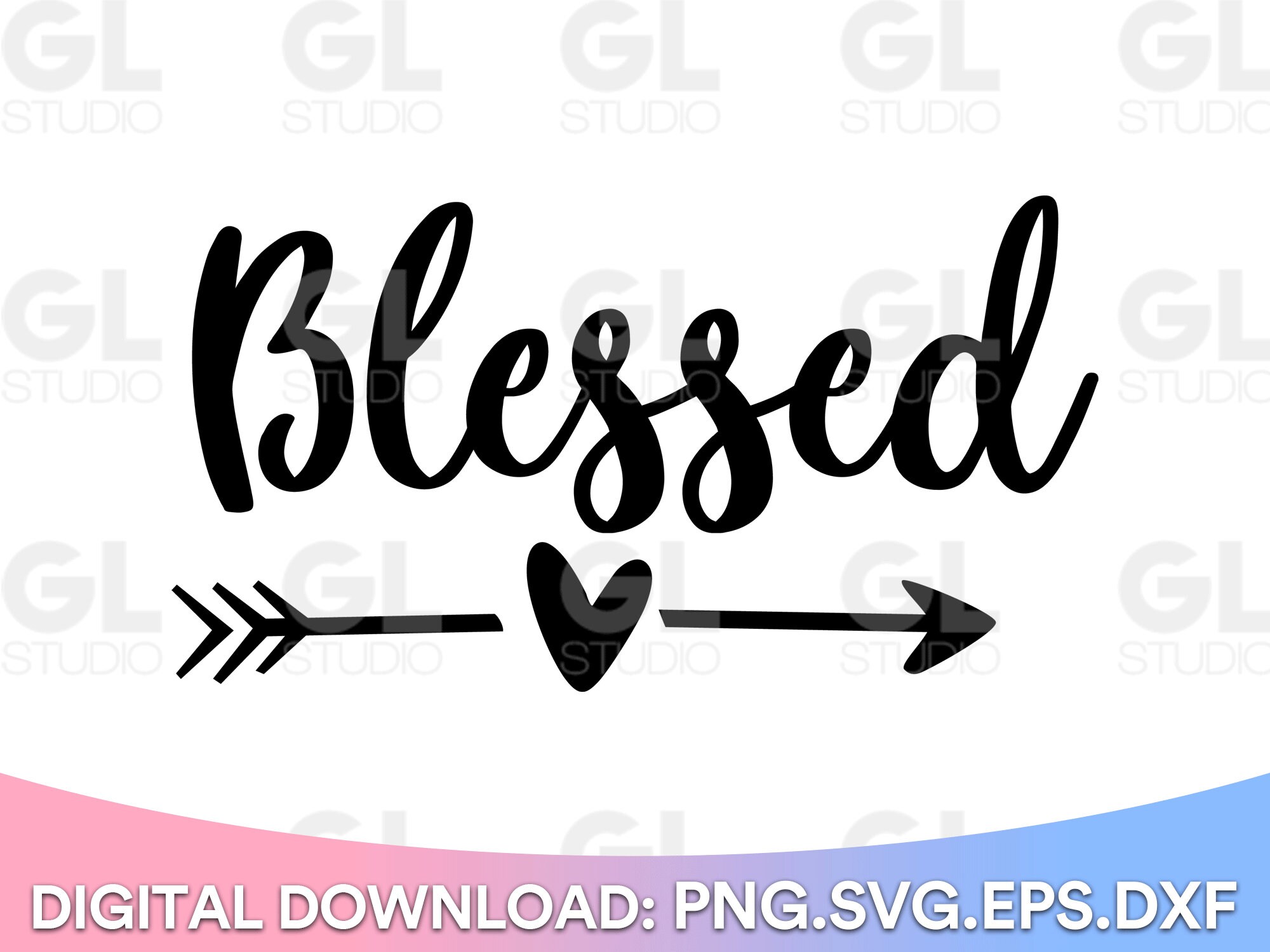 Blessed SVG Thankful Svg Dxf Png Inspirational SVG | Etsy