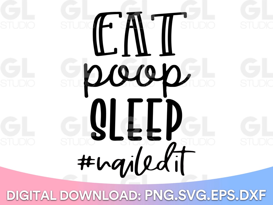 Eet Poep Slaap SVG Baby Life svg Pasgeboren svg dxf png - Etsy Nederland