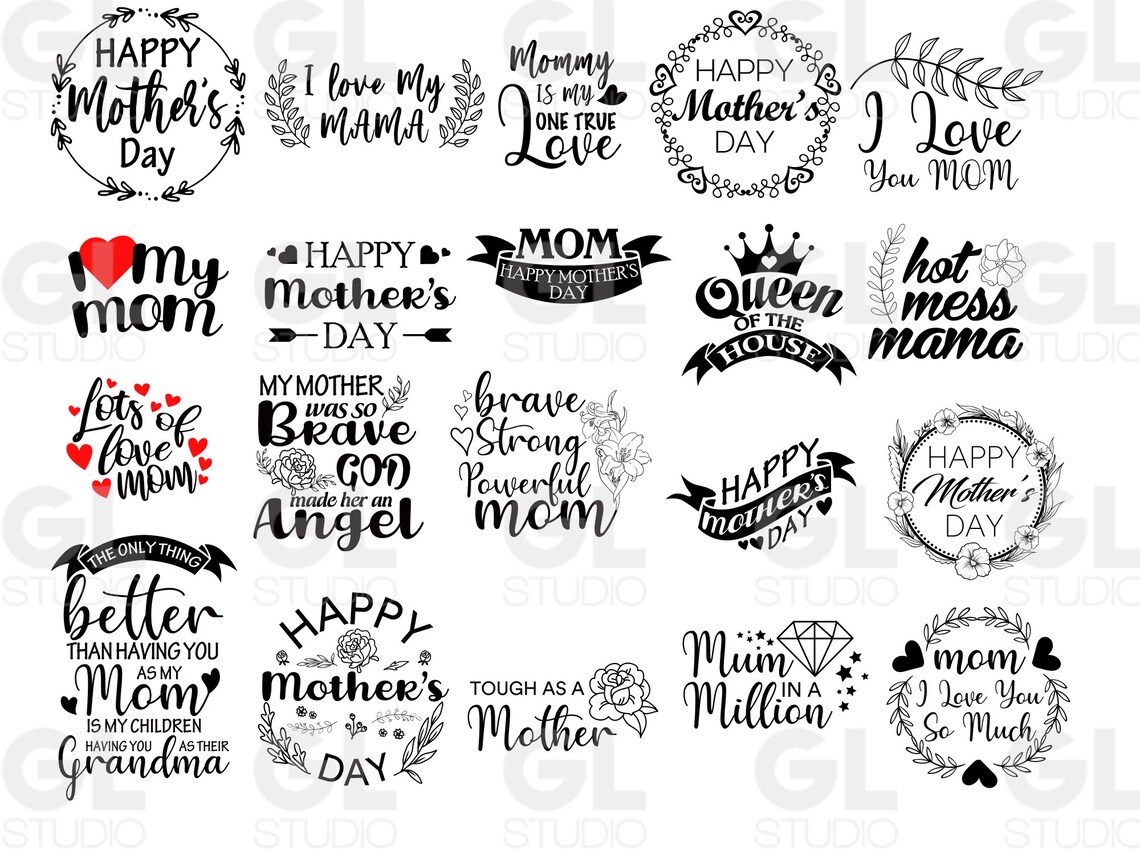 Mom Svg Bundle Mothers Day Svg Mom Life Svg Mama Svg - Etsy