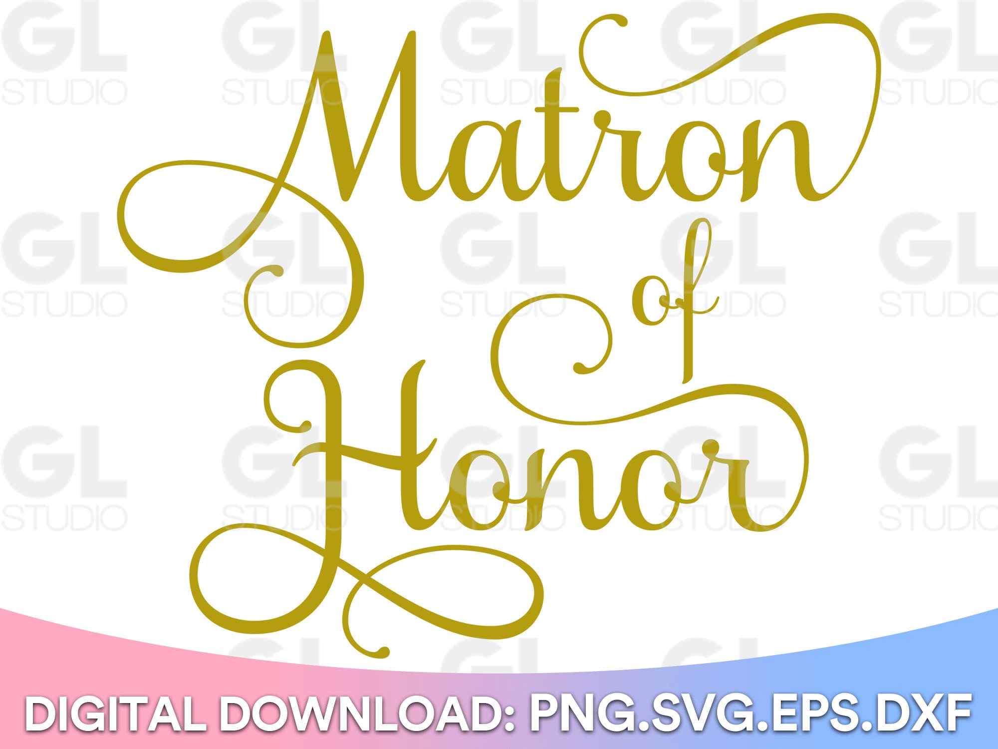 Matron of Honor Svg Wedding SVG Bridesmaid Svg Bride Squad | Etsy