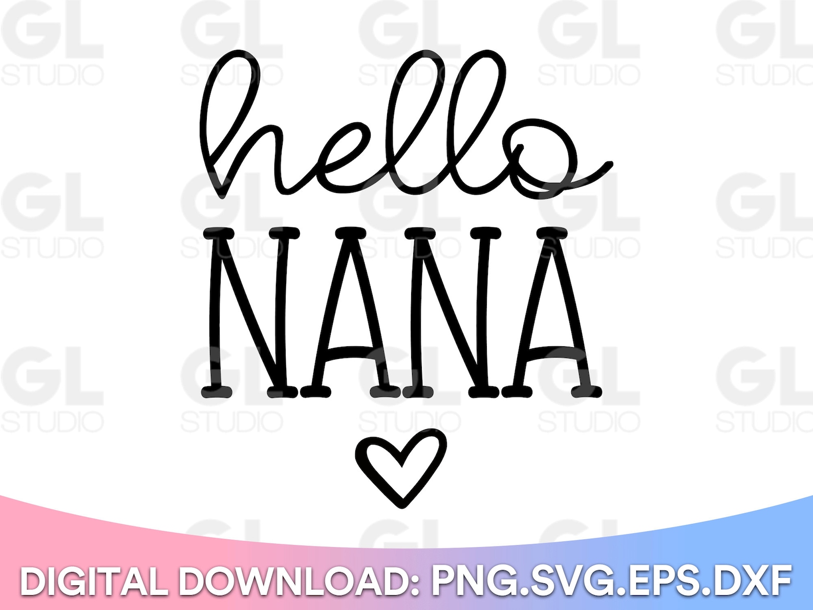 Hello Nana SVG Hello Grandma Svg Pregnancy Announcement Svg | Etsy