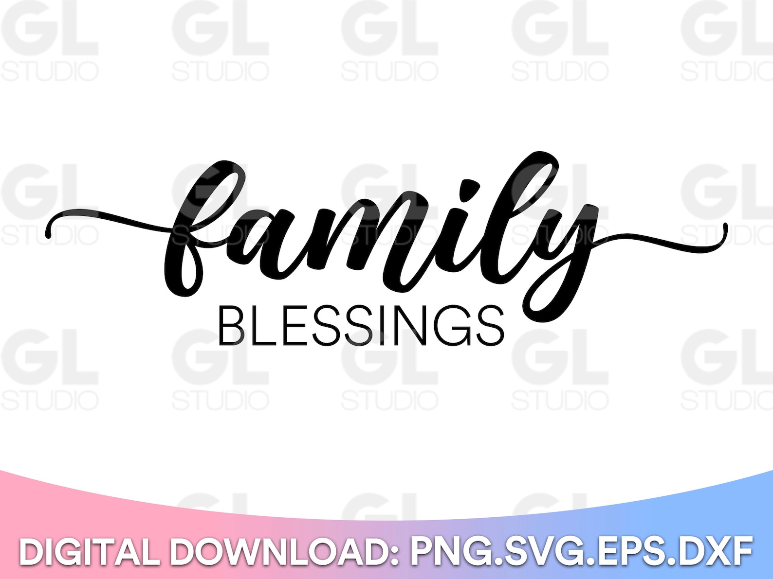 Family Blessings SVG Thanksgiving Svg Blessed Svg Dxf Png - Etsy