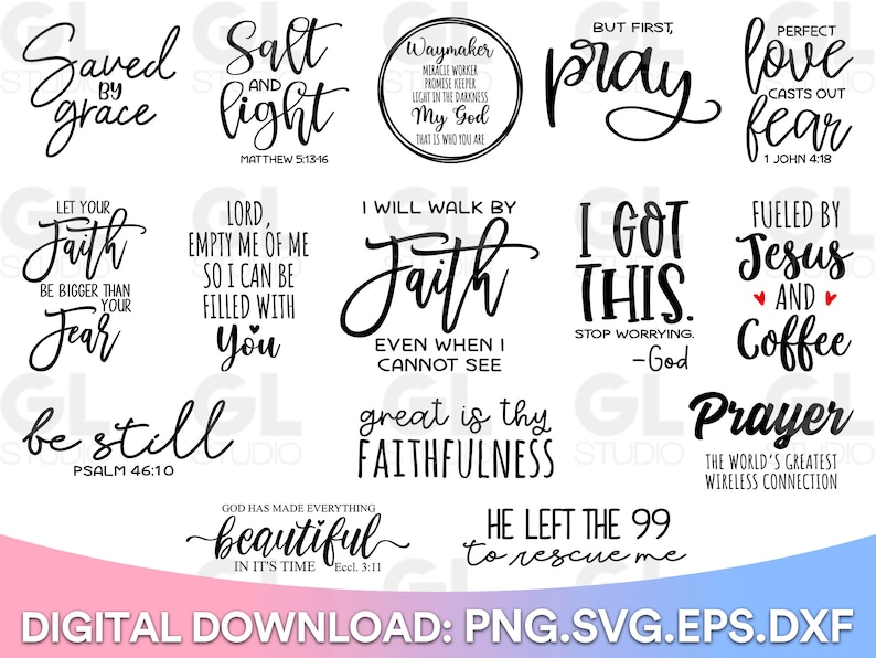 Christian Bundle Scripture Bundle Bible Verse Bundle Bible - Etsy