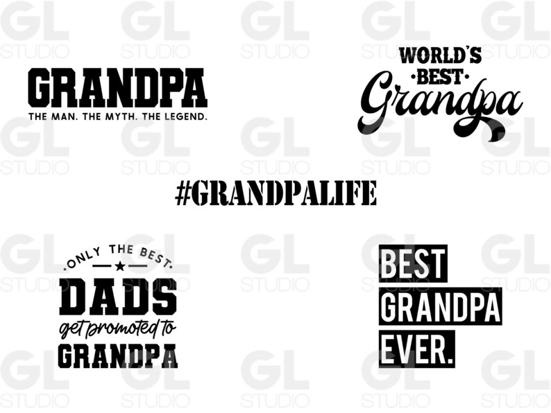 Grandpa SVG Bundle, Grandpa Bundle, Father's Day Svg, Grandpa SVG ...