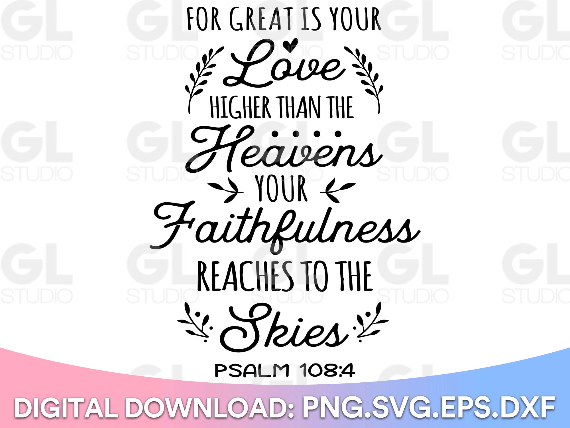 Christian Svg Scripture SVG Bible Verse Svg Dxf Great is | Etsy