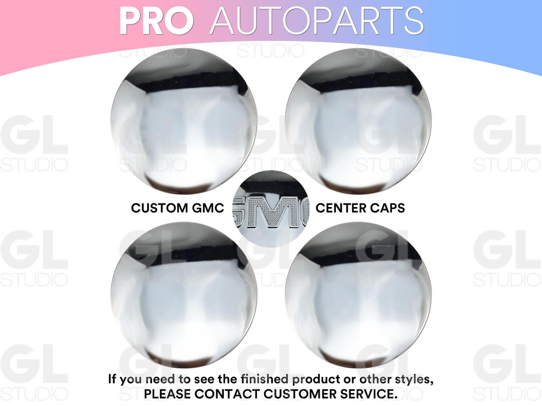 GMC Wheel Center Caps 83mm Sierra Yukon Denali, GMC Center Caps, GMC ...
