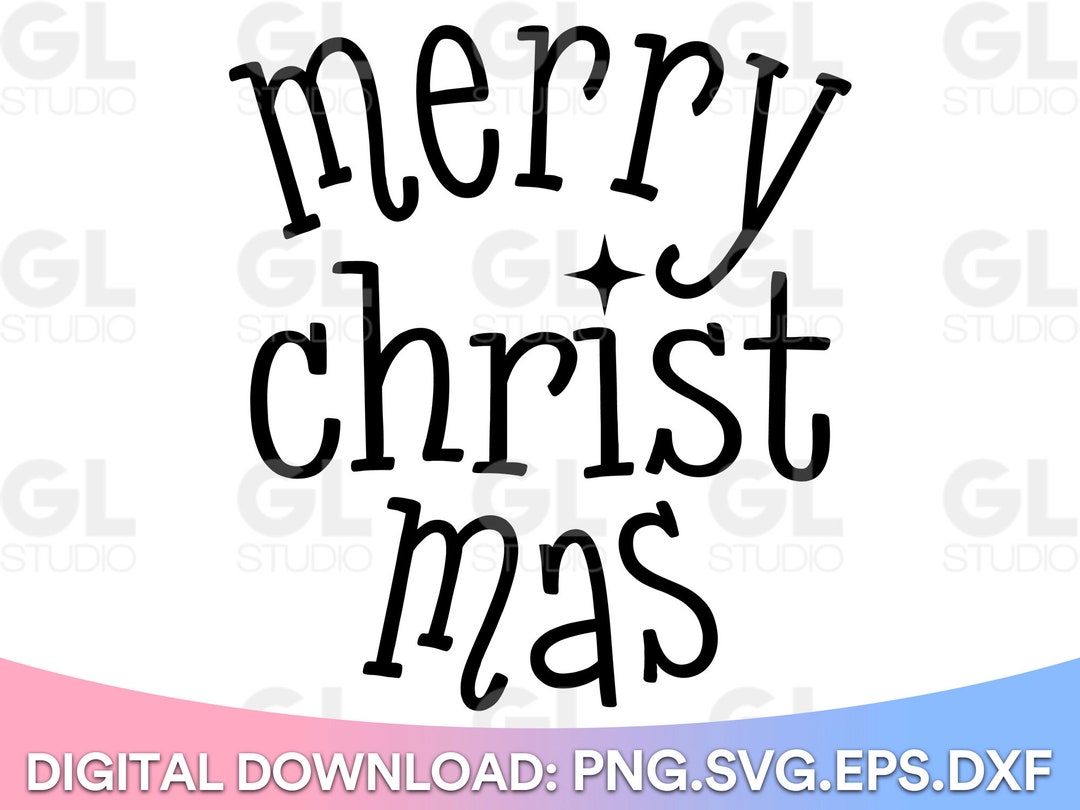 Merry Christmas SVG, Merry Christ Mas Svg, Christmas Ornament Svg ...