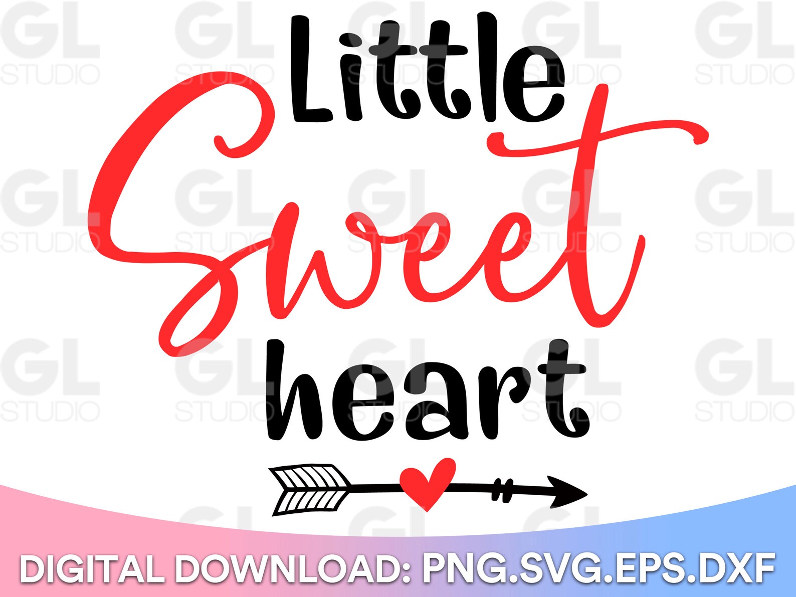 Little Sweet Heart Svg Kids Valentine Svg Baby Valentine | Etsy