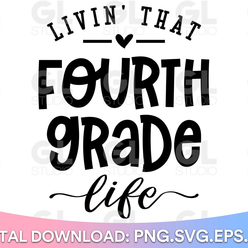 Fourth Grade Svg - Etsy