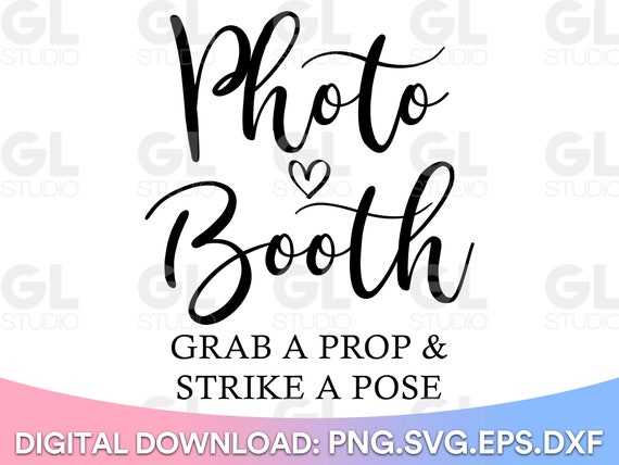Photo Booth Svg Wedding SVG Wedding Sign Svg Dxf Png - Etsy UK