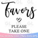 Favors Svg Wedding SVG Wedding Sign Svg Png Cards and - Etsy