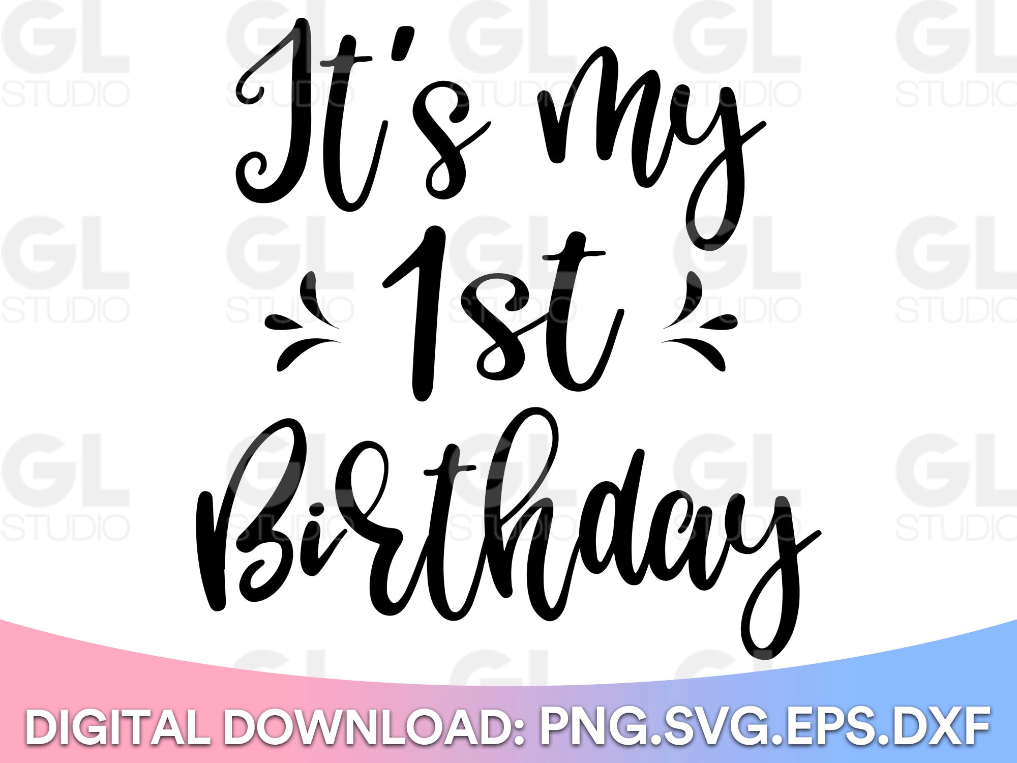 It's My First Birthday SVG 1st birthday svg birthday | Etsy