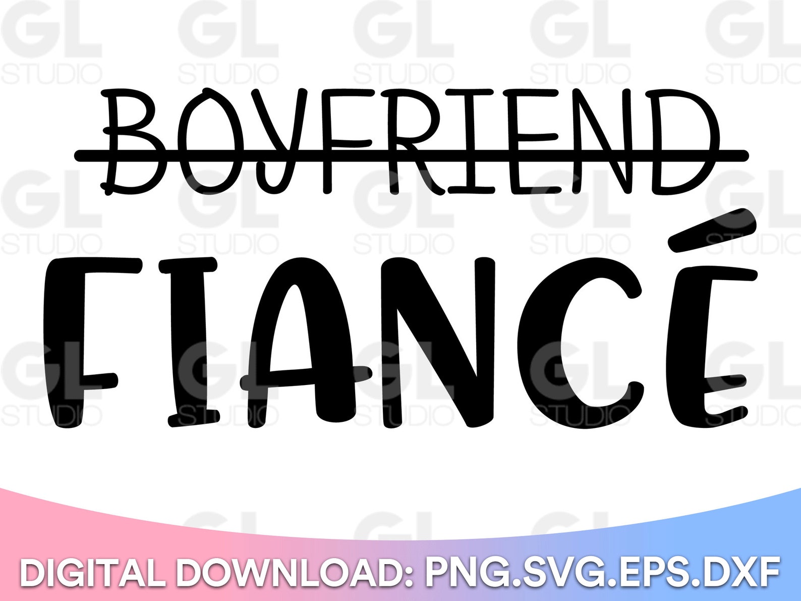 Fiance svg Boyfriend Fiance SVG Engaged SVG Engagement svg | Etsy