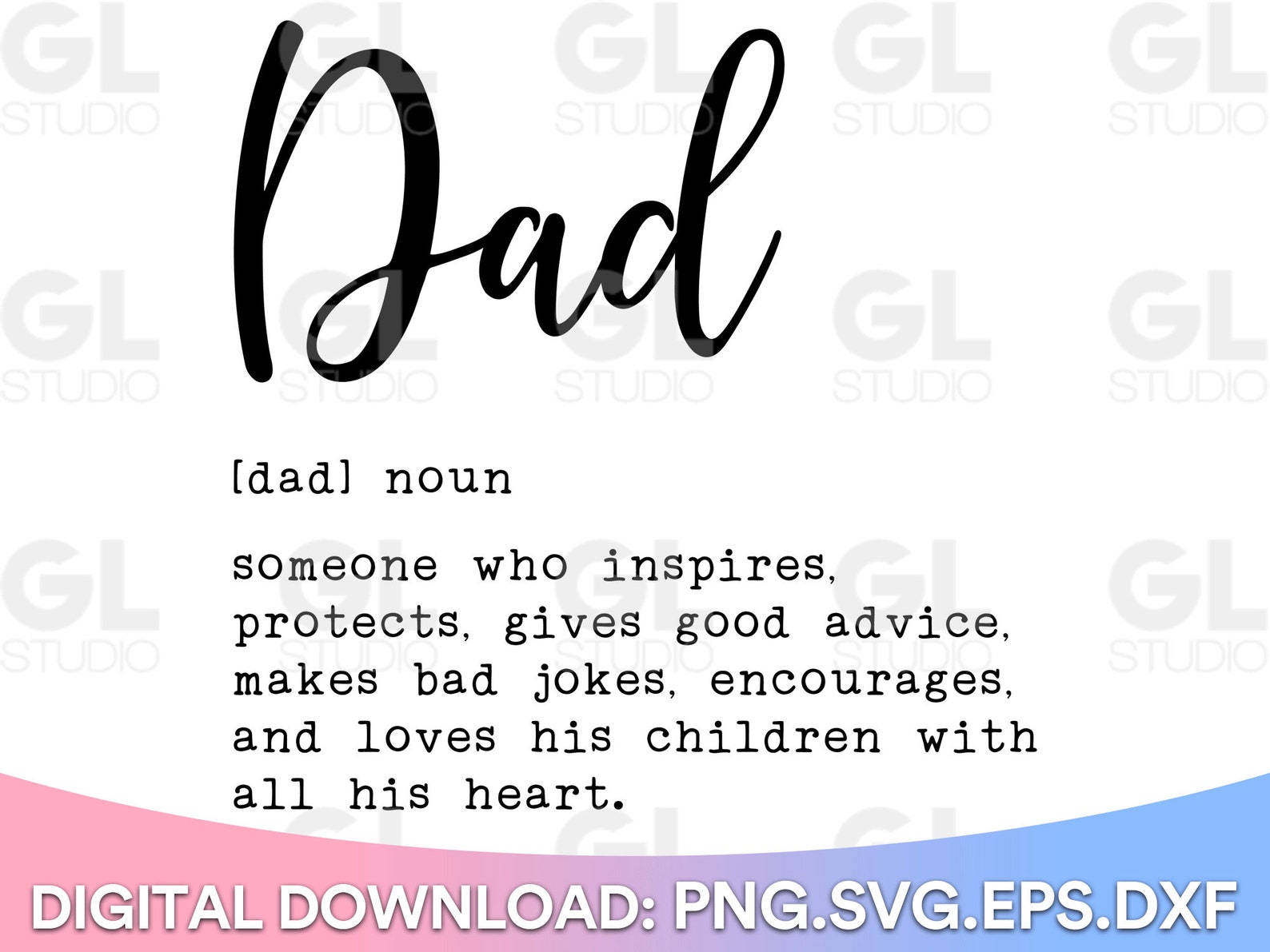 Dad Definition SVG Dad Svg Fathers Day SVG Dad Life Svg - Etsy