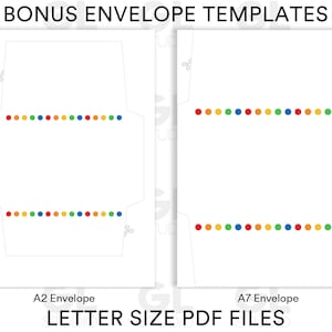 Happy Birthday Printable Card and Envelope, Instant Download PDF ...