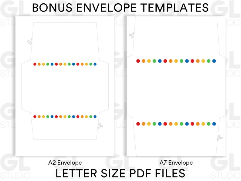 Happy Birthday Printable Card and Envelope Instant Download - Etsy