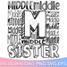 Middle Sister SVG Sister Svg Big Sister SVG File Best - Etsy