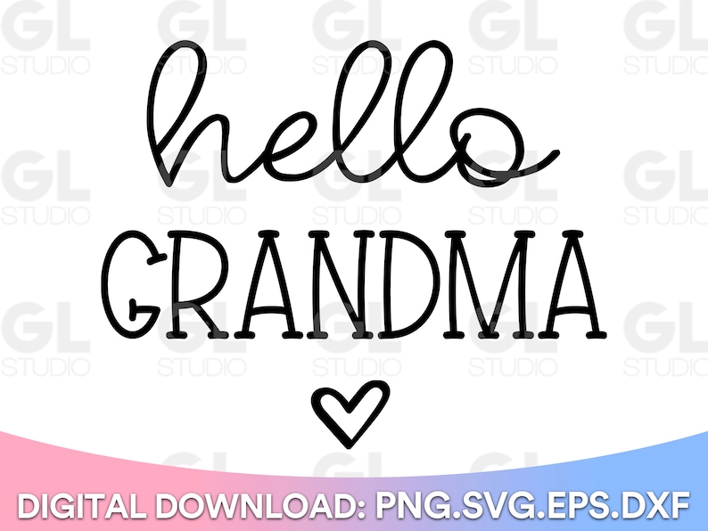 Hello Grandma SVG Coming Soon SVG Pregnancy Announcement - Etsy
