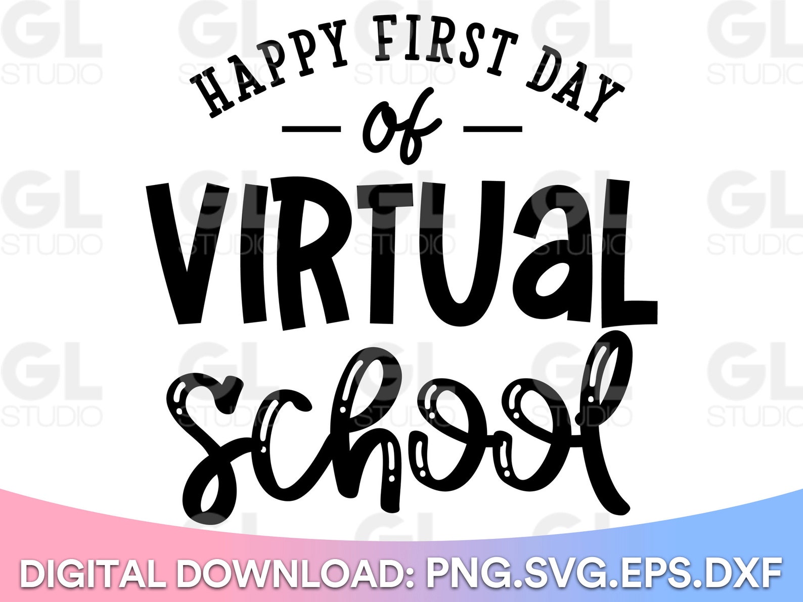 Happy First Day of Virtual School SVG Teacher Svg Dxf - Etsy