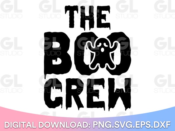 The Boo Crew SVG Boo Svg Hey Boo Svg Halloween Shirt Svg | Etsy