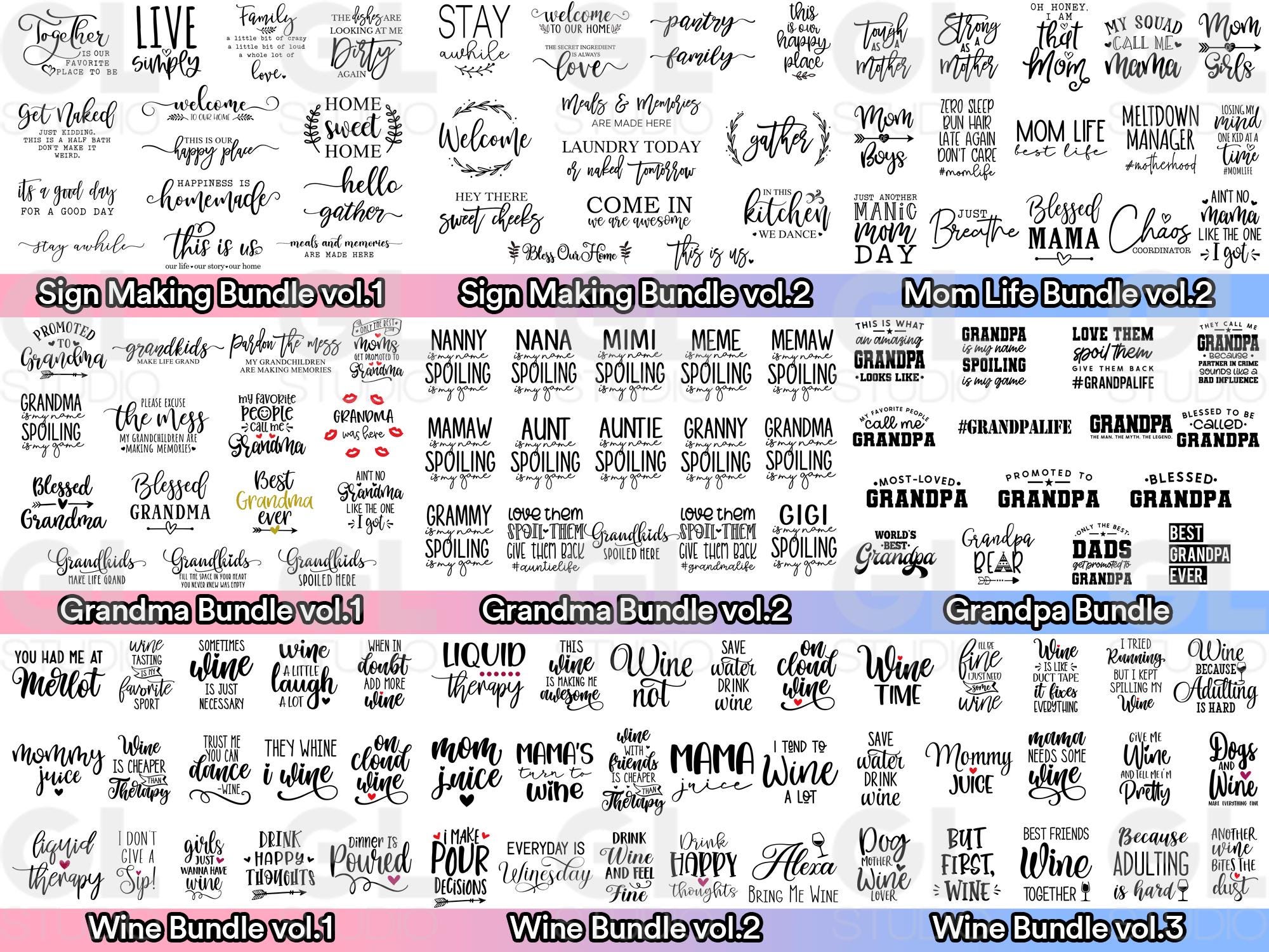 Mega SVG Bundle, T Shirt Designs SVG, Svg Files for Cricut, Silhouette ...