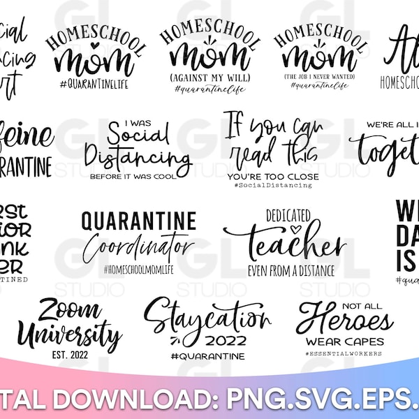 Quarantine Svg - Etsy
