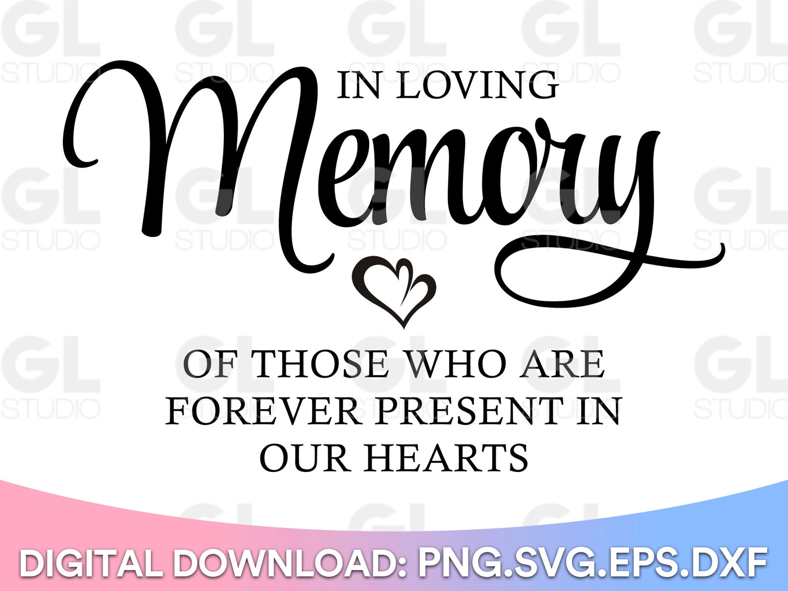 In Loving Memory Svg Wedding SVG Wedding Sign SVG Dxf Png - Etsy