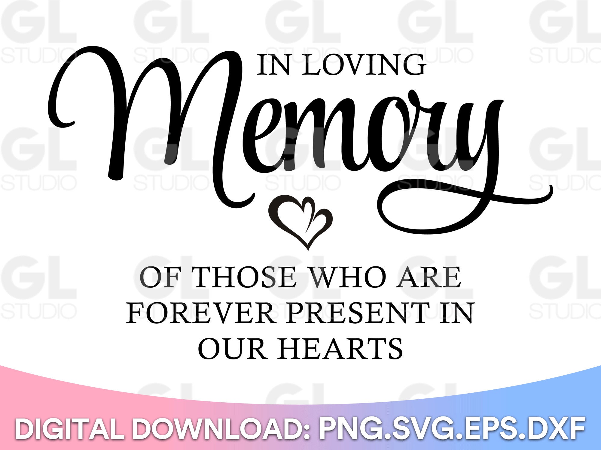 In Loving Memory svg Wedding SVG Wedding Sign SVG dxf png - Etsy México