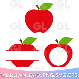 Apple Name Frame Bundle SVG, Apple Bundle SVG, Apple Svg, Name Frame ...