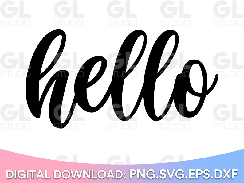 Hello SVG Welcome Svg Dxf Door Sign SVG Greeting Svg Sign - Etsy
