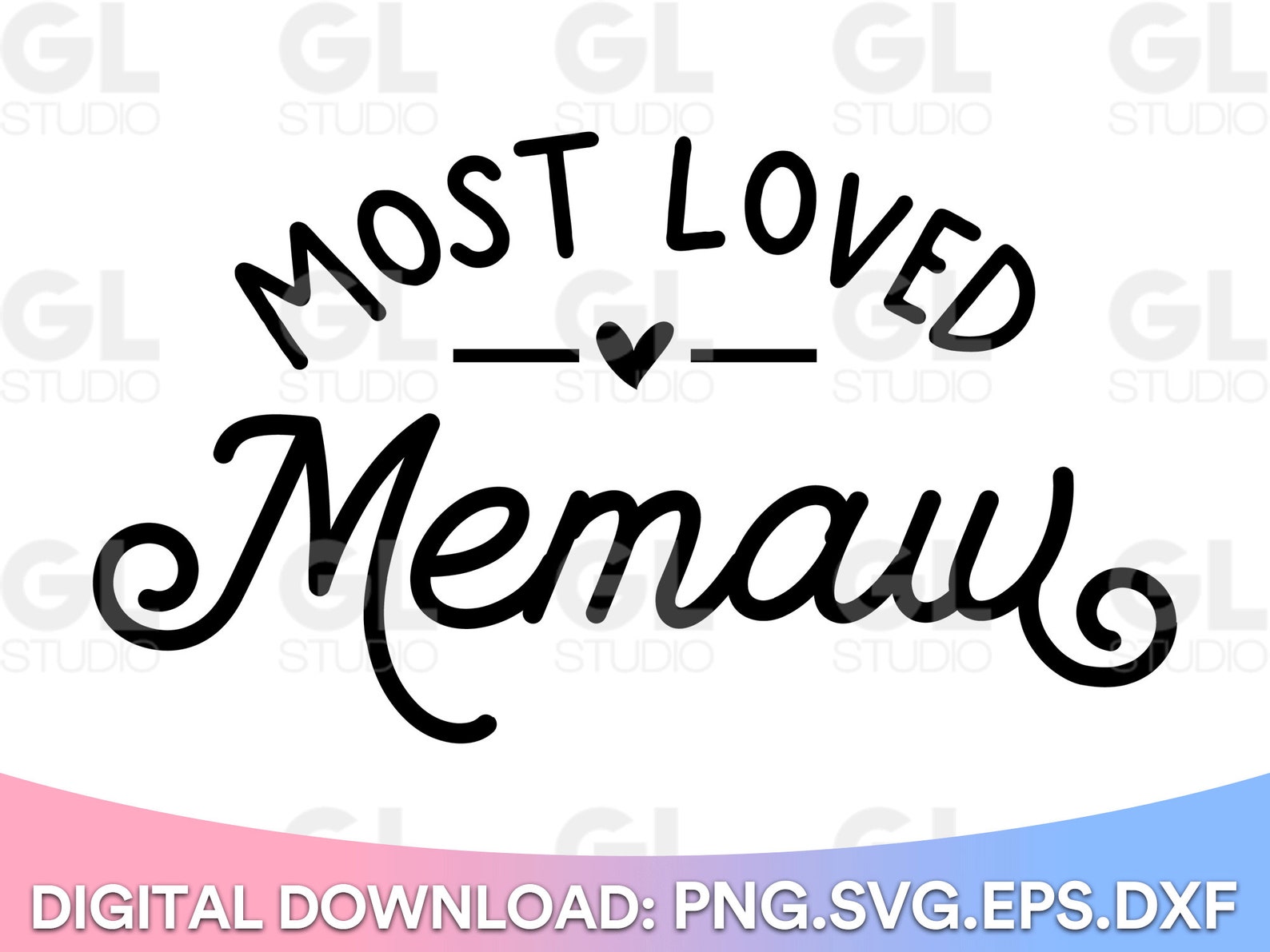 Most Loved Memaw Svg Memaw SVG Blessed Memaw Svg Memaw - Etsy