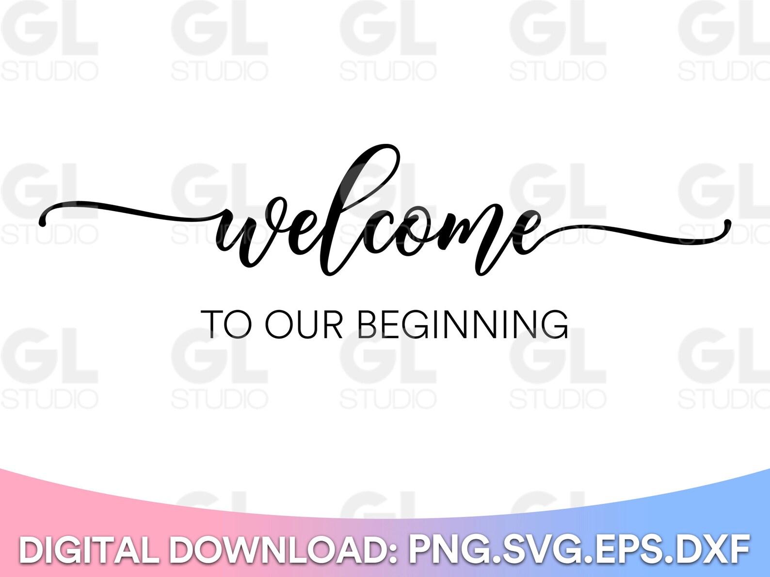 Welcome to Our Beginning Svg Wedding Sign Svg Wedding Cut - Etsy