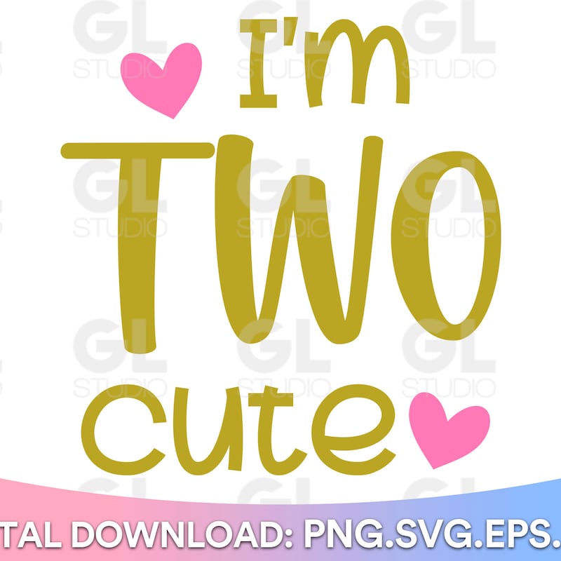 Two Cute Svg - Etsy