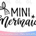 Mini Mermaid Svg, Mermaid Squad SVG, Mermaid Svg, Dxf, Summer SVG ...