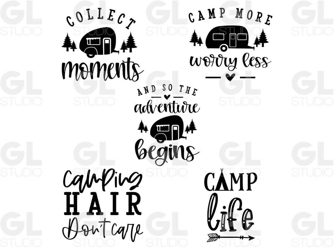 Camping SVG Bundle Camping Bundle Camping SVG Happy Camper - Etsy