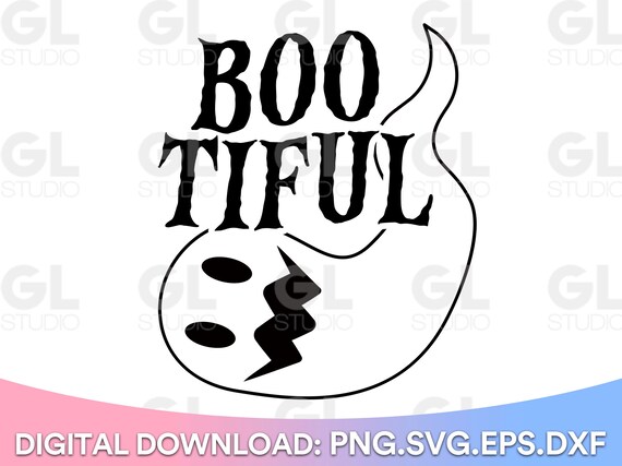Bootiful SVG Boo Svg Hey Boo Svg Halloween Shirt Svg | Etsy