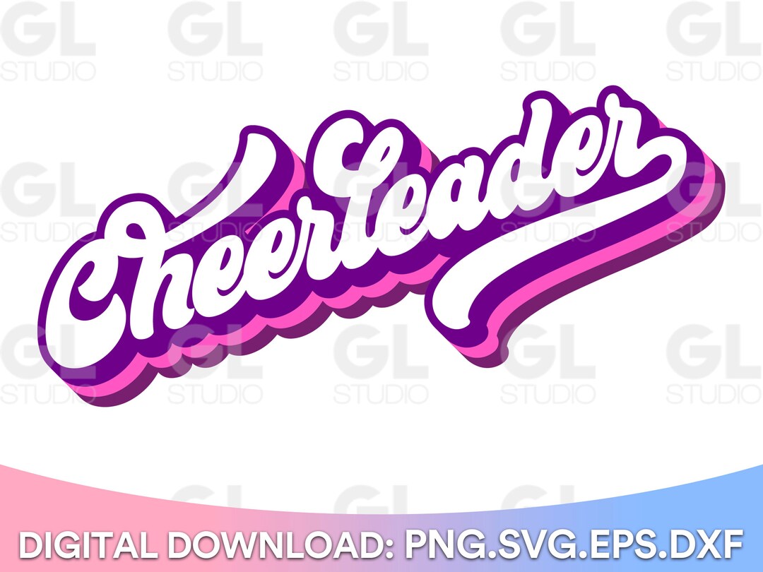 Cheerleader SVG, Cheer SVG, Retro Cheer SVG, Cheer Shirts, Cheer Mom ...