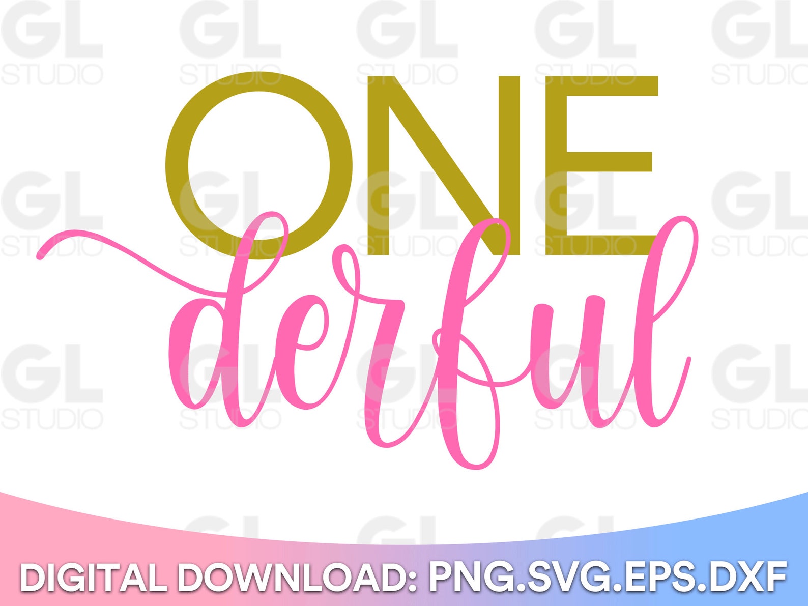 One Derful SVG Girl's First Birthday SVG First Birthday - Etsy