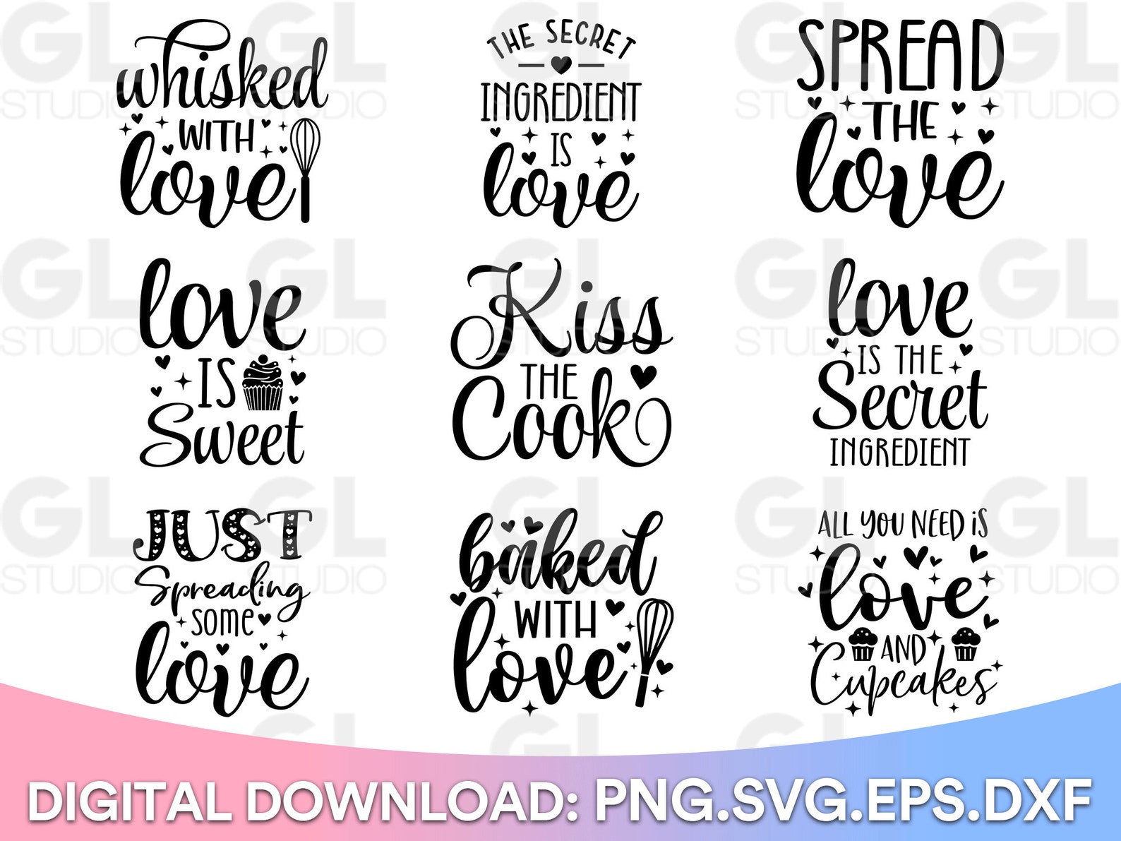 Valentine Pot Holder SVG Bundle Pot Holder SVG Bundle Baking - Etsy