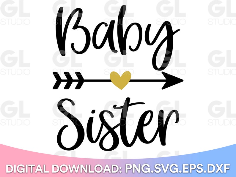 Baby Sister SVG Sister Svg Png Little Sister Svg Best - Etsy