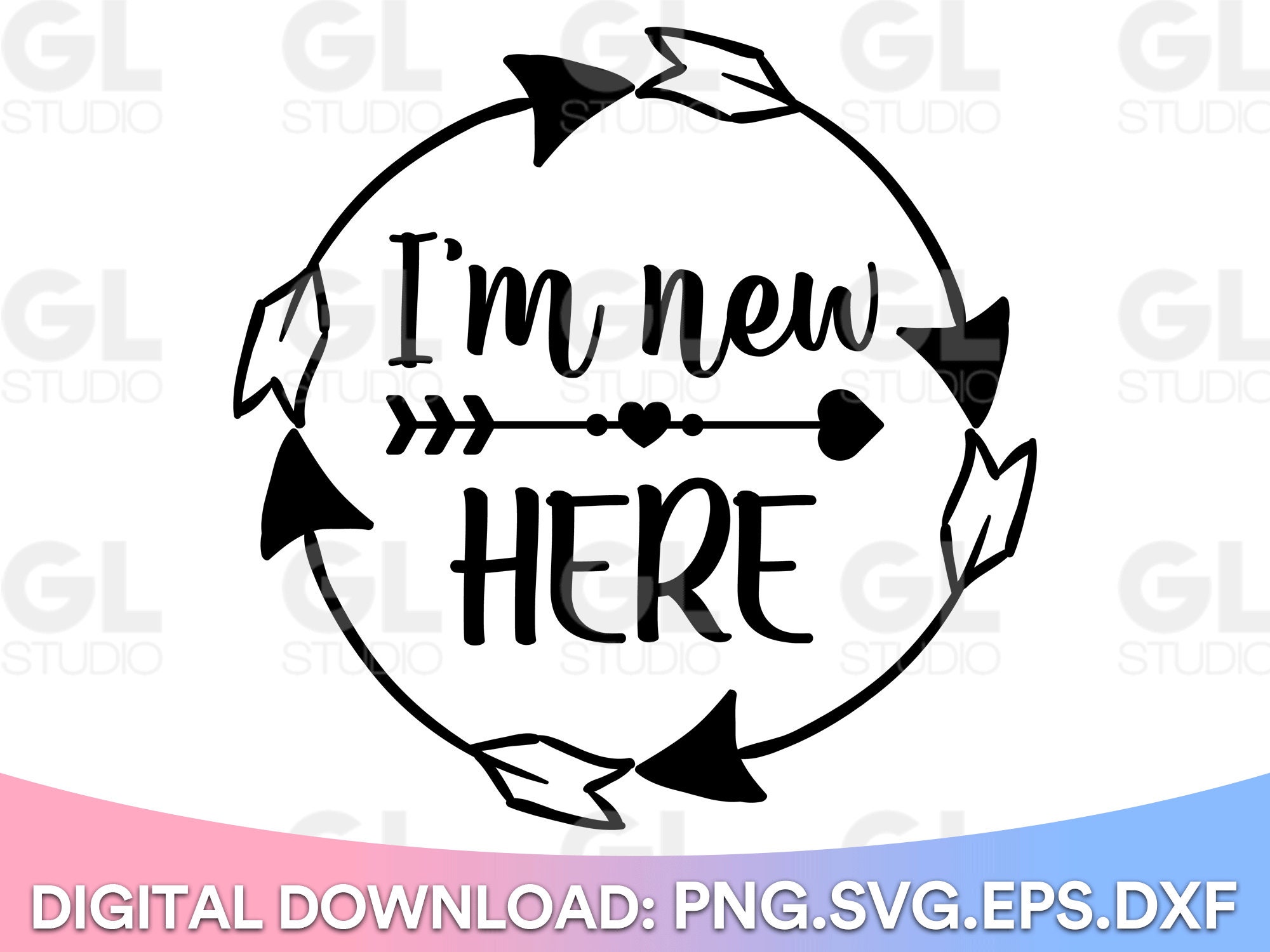 I'm New Here Svg Newborn Svg Baby Body Svg New Baby | Etsy