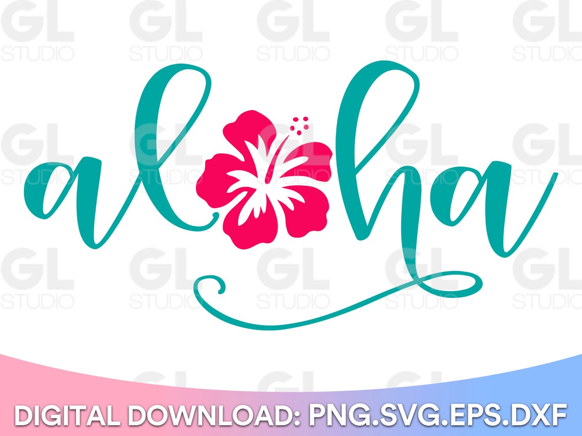 Aloha SVG Aloha Summer Svg Dxf Png Hawaiian Summer SVG - Etsy