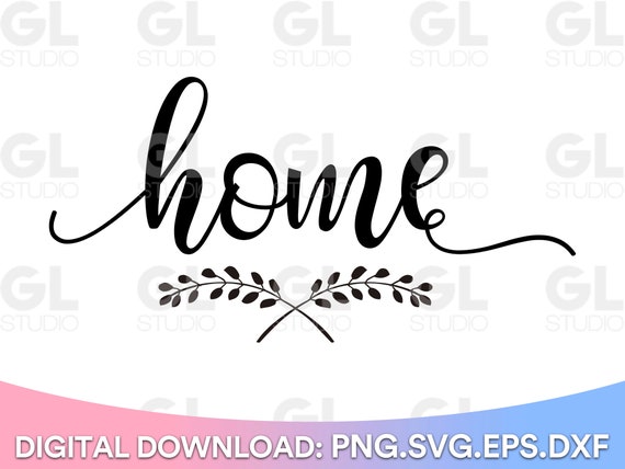 Home SVG Home Sweet Home Svg Dxfpng Front Door Sign SVG | Etsy
