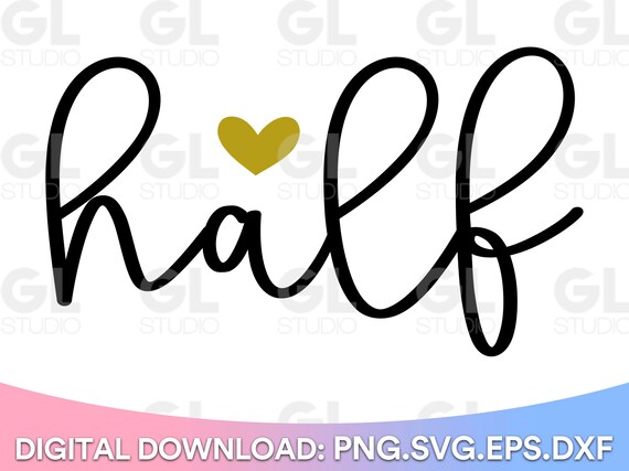 Half Birthday Svg Half SVG Dxf Png Girl's Half - Etsy