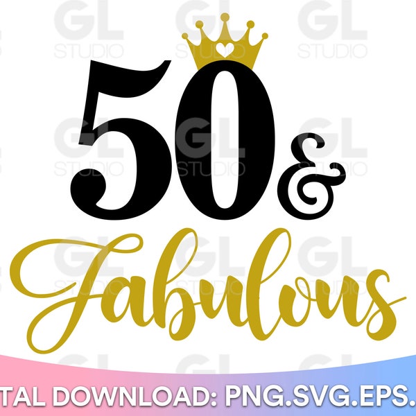 50 and Fabulous - Etsy