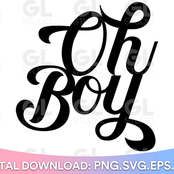 Oh Boy Svg - Etsy