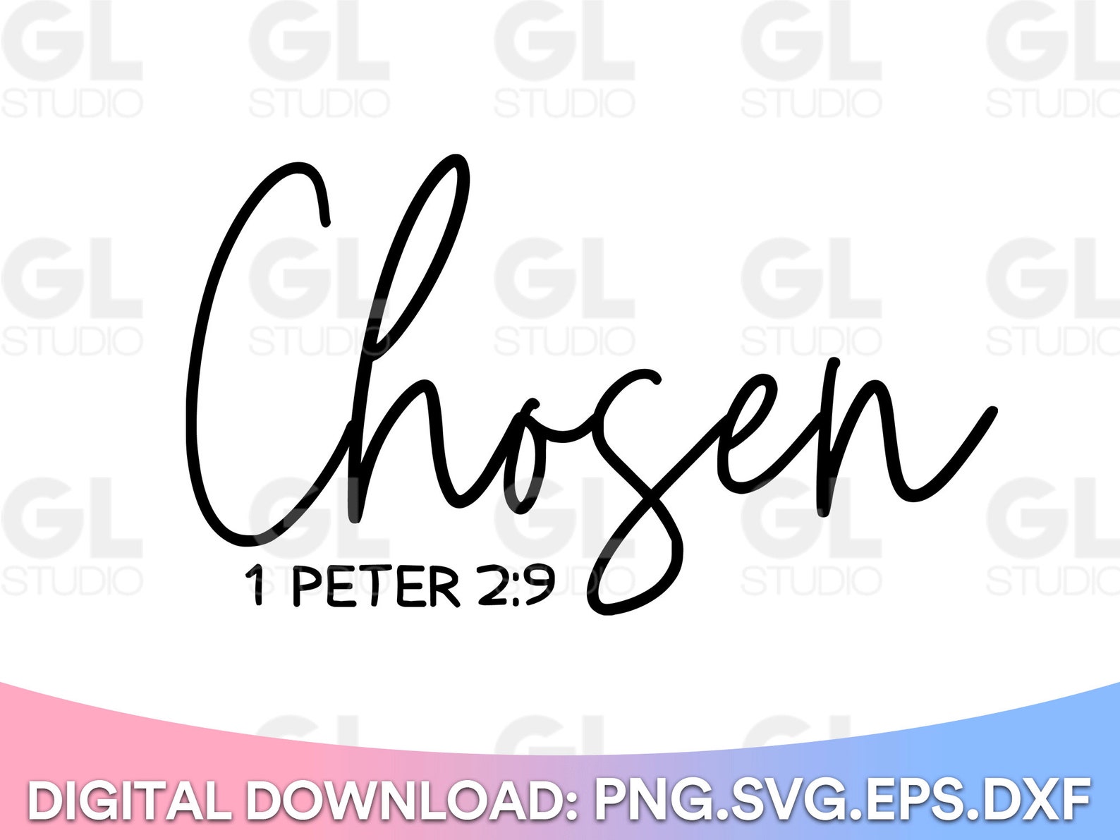 Chosen Svg, Christian Svg, Scripture SVG, Bible Quote Svg, Easter Svg ...